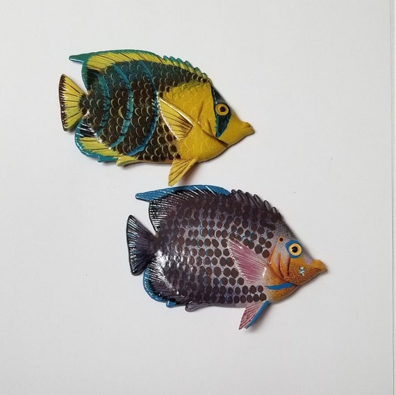 Tropical Fish Refrigerator Magnets 2 Pieces Free Shipping | Etsy