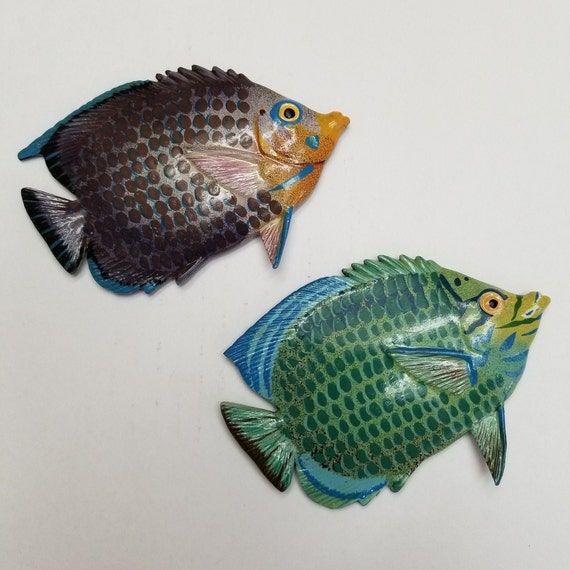Tropical Fish Refrigerator Magnets 2 Pieces Free Shipping | Etsy