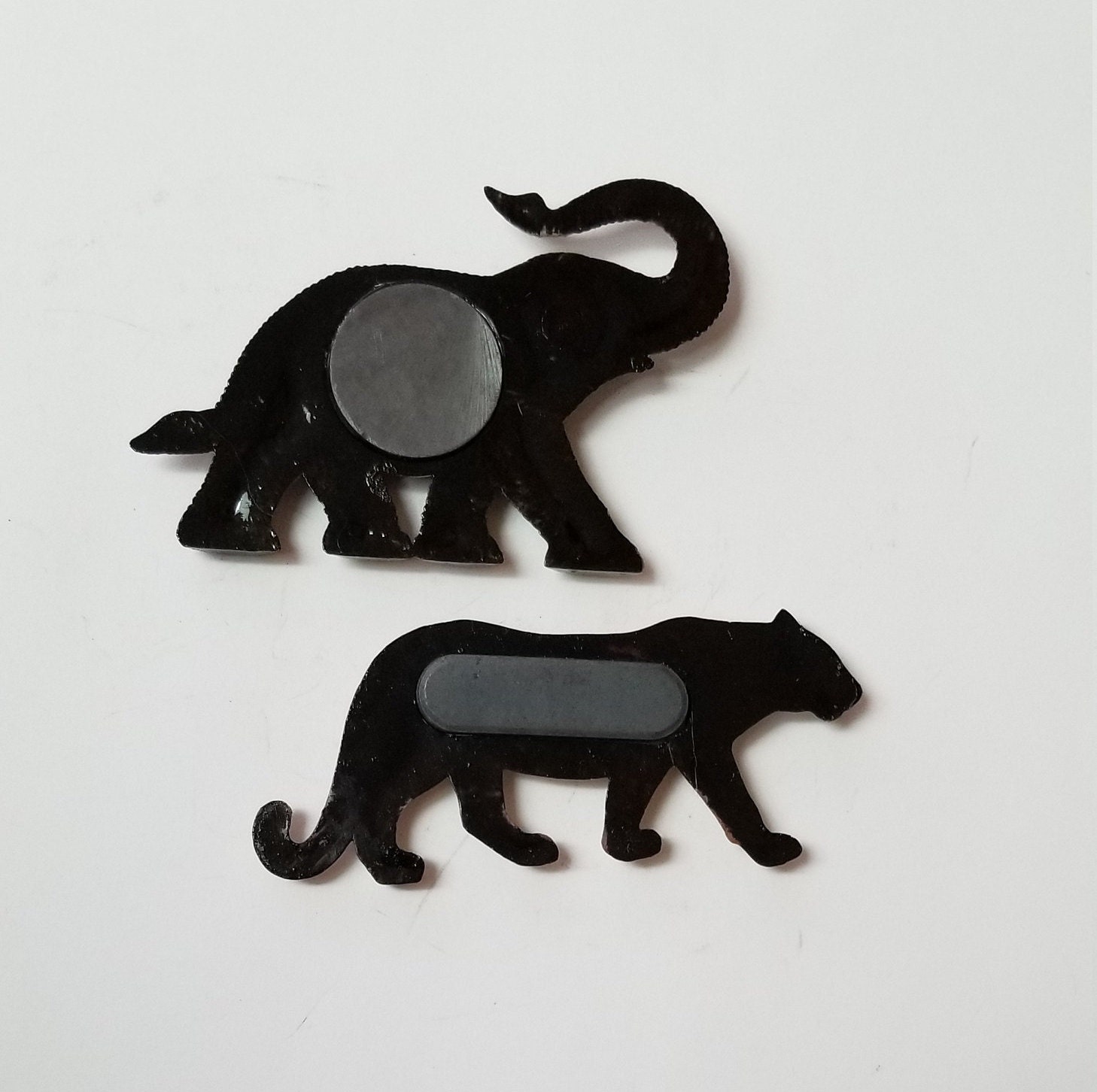 Elephant & Cheetah Refrigerator Magnets, 2 Pieces, Free Shipping (49225 ...