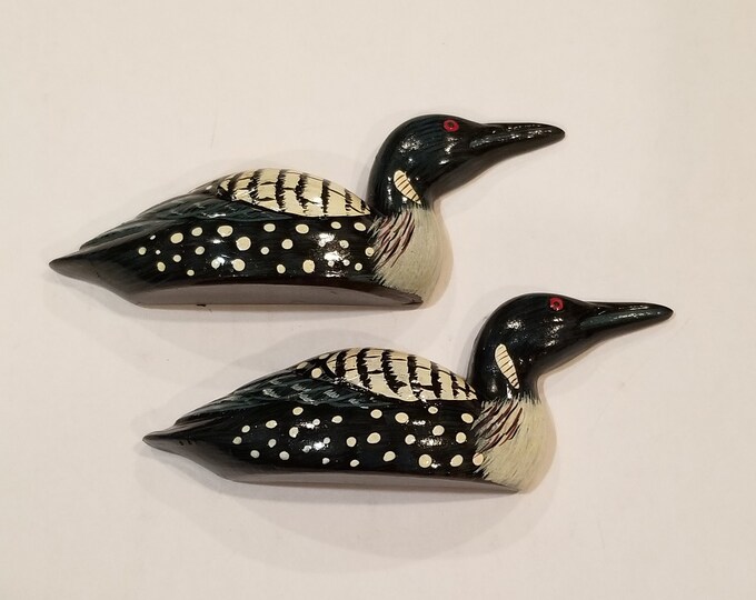 Loon Family Wood Wall Art, Loon Family Wood Art, Loon Family Intarsia ...