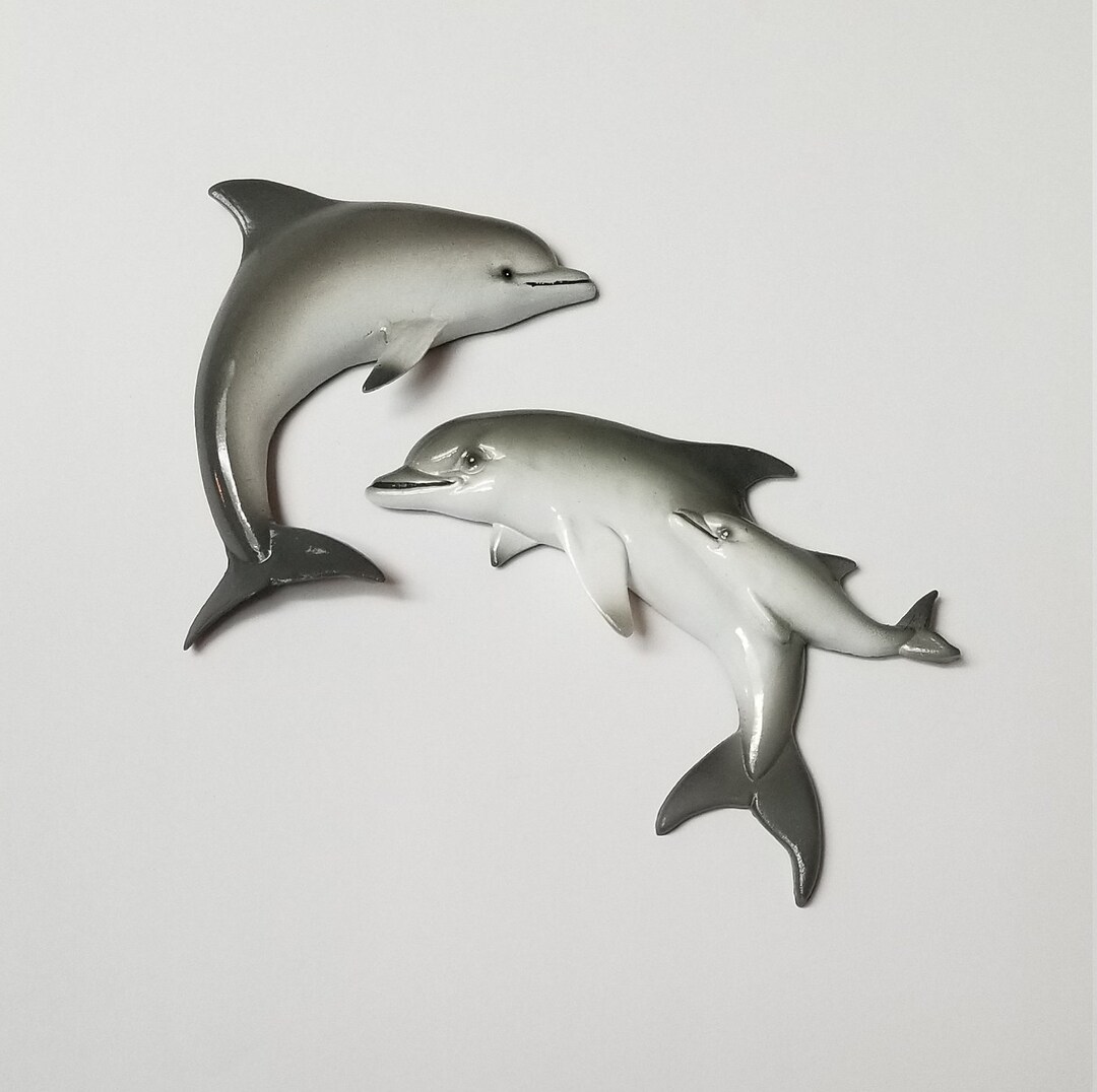 Dolphin Refrigerator Magnets, 2 Pieces, Free Shipping 23924, Dolphin ...