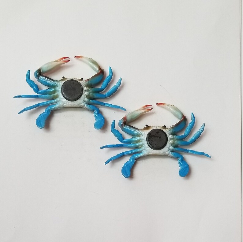 Blue Crab Refrigerator Magnets, 2 Pieces, Free Shipping (58225), Blue ...