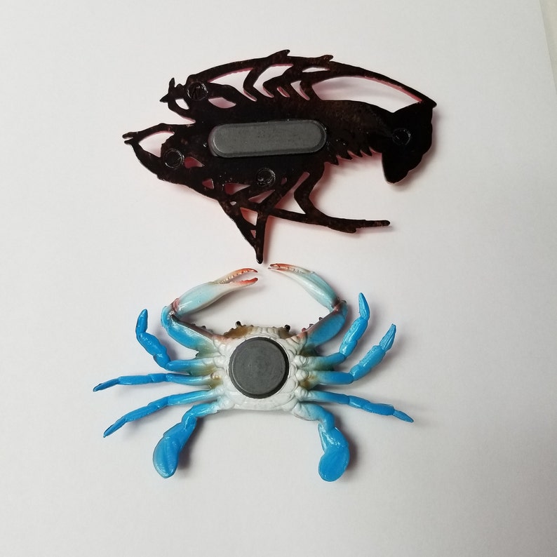 Blue Crab and Lobster Refrigerator Magnets, 2 Pieces, Free Shipping ...
