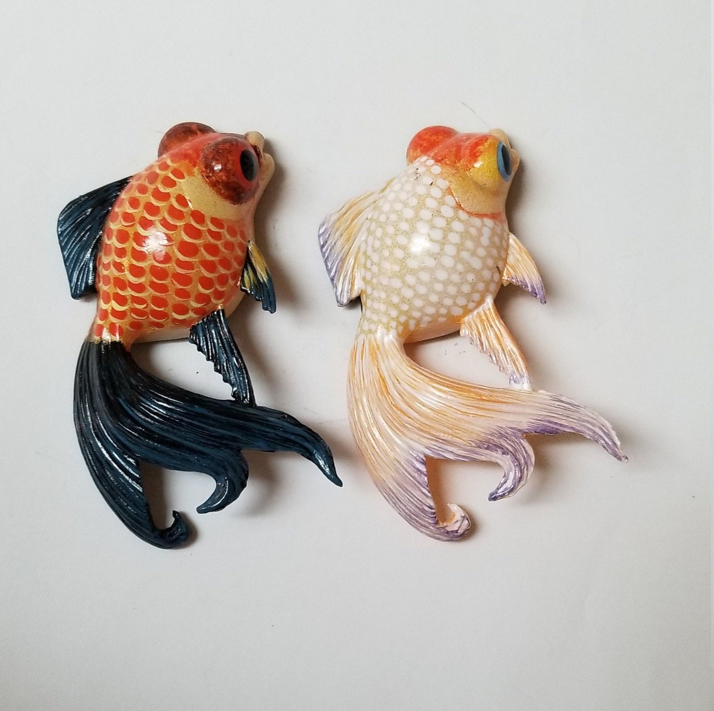 Koi Fish Refrigerator Magnets 2 Pieces Free Shipping - Etsy