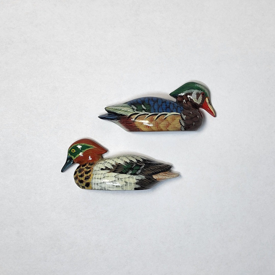 Wood Duck Refrigerator Magnets, 2 Pieces, Free Shipping 22024, Wood ...