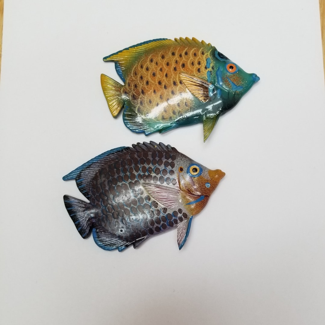 Tropical Fish Refrigerator Magnets, 2 Pieces, Free Shipping (61721 ...