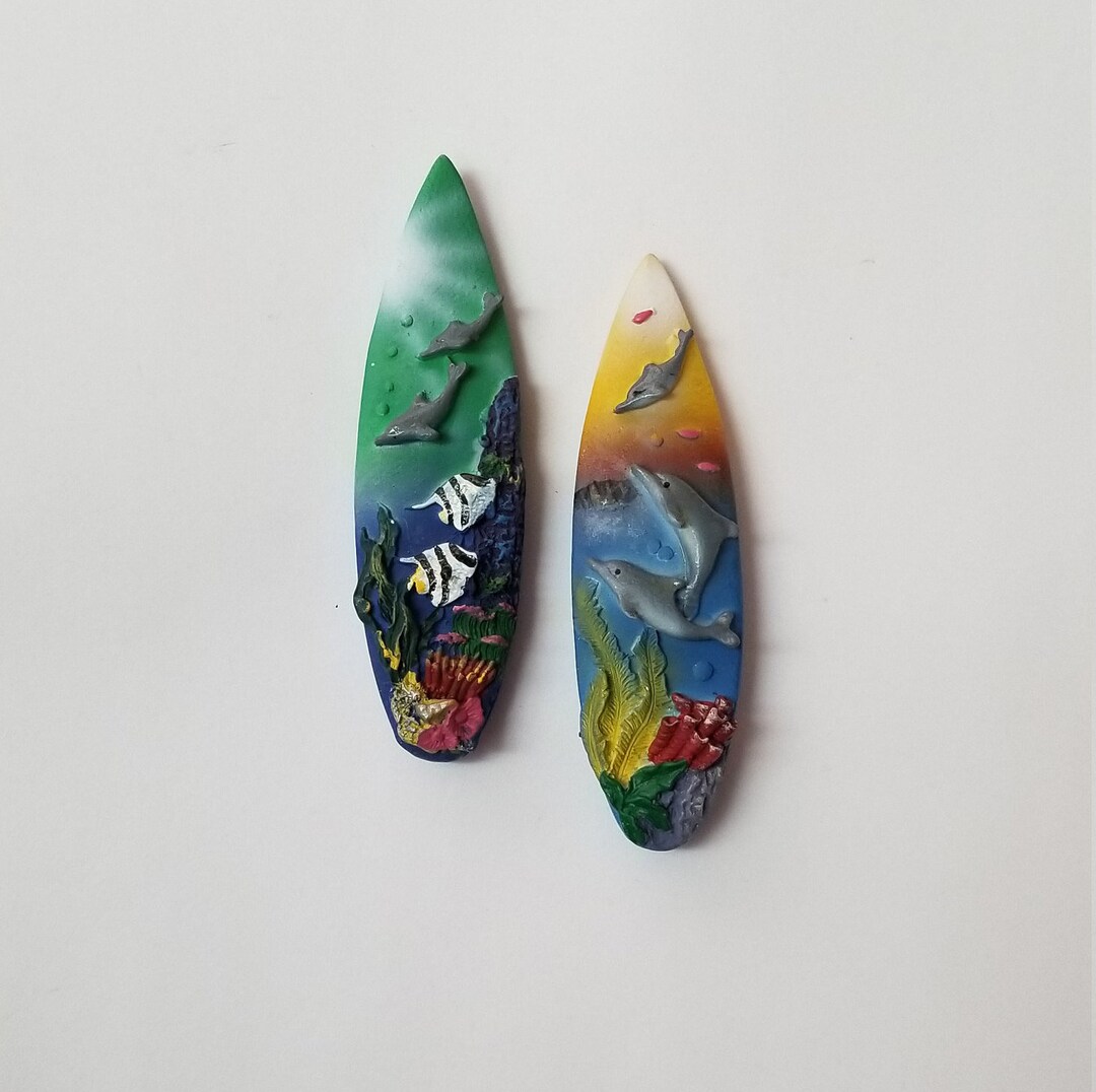 Surfboard Refrigerator Magnets, 2 Pieces, Free Shipping (41825), Surf ...