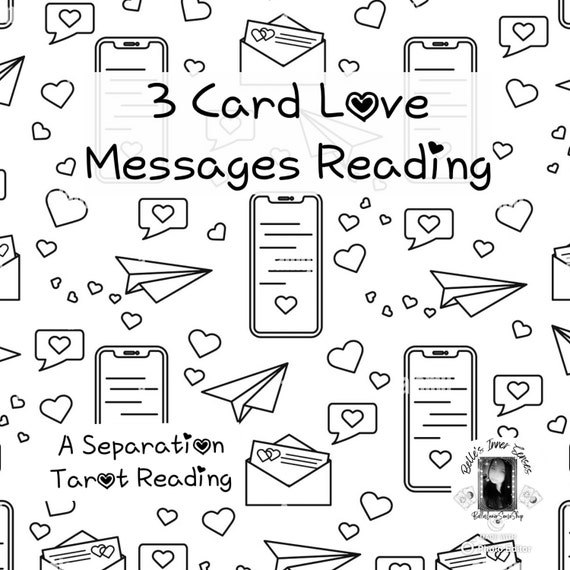 3 Card Love Messages From Your Ex A Separation Tarot Love - Etsy