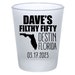 Filthy 50th Birthday Favors Custom Shot Glasses Beach Birthday Party ...