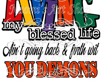 Living My Blessed Life Svg - Etsy