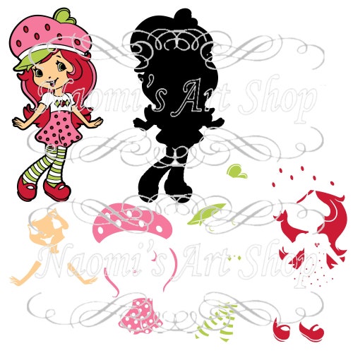 Strawberry Shortcake Svg Strawberry Shortcake Cut File - Etsy