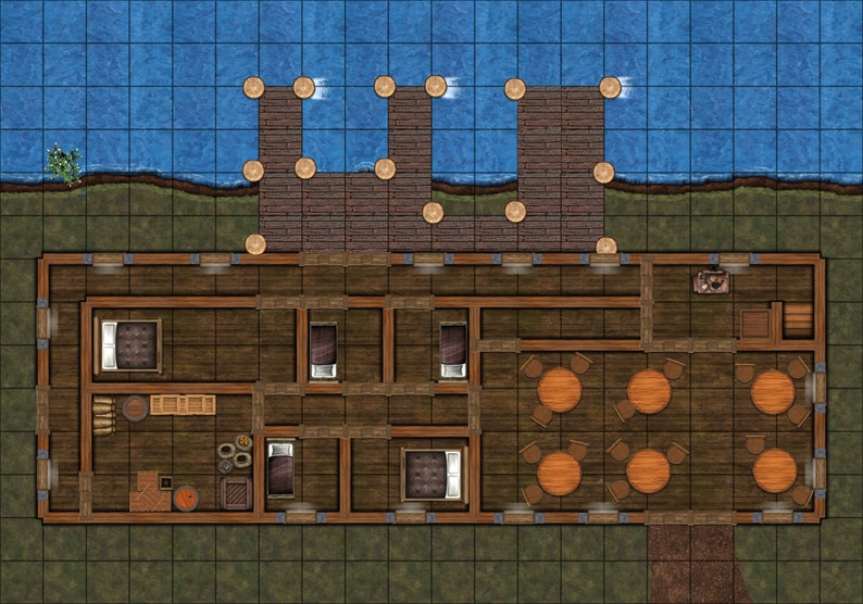 Custom RPG Battle Maps small, Single Floor - Etsy