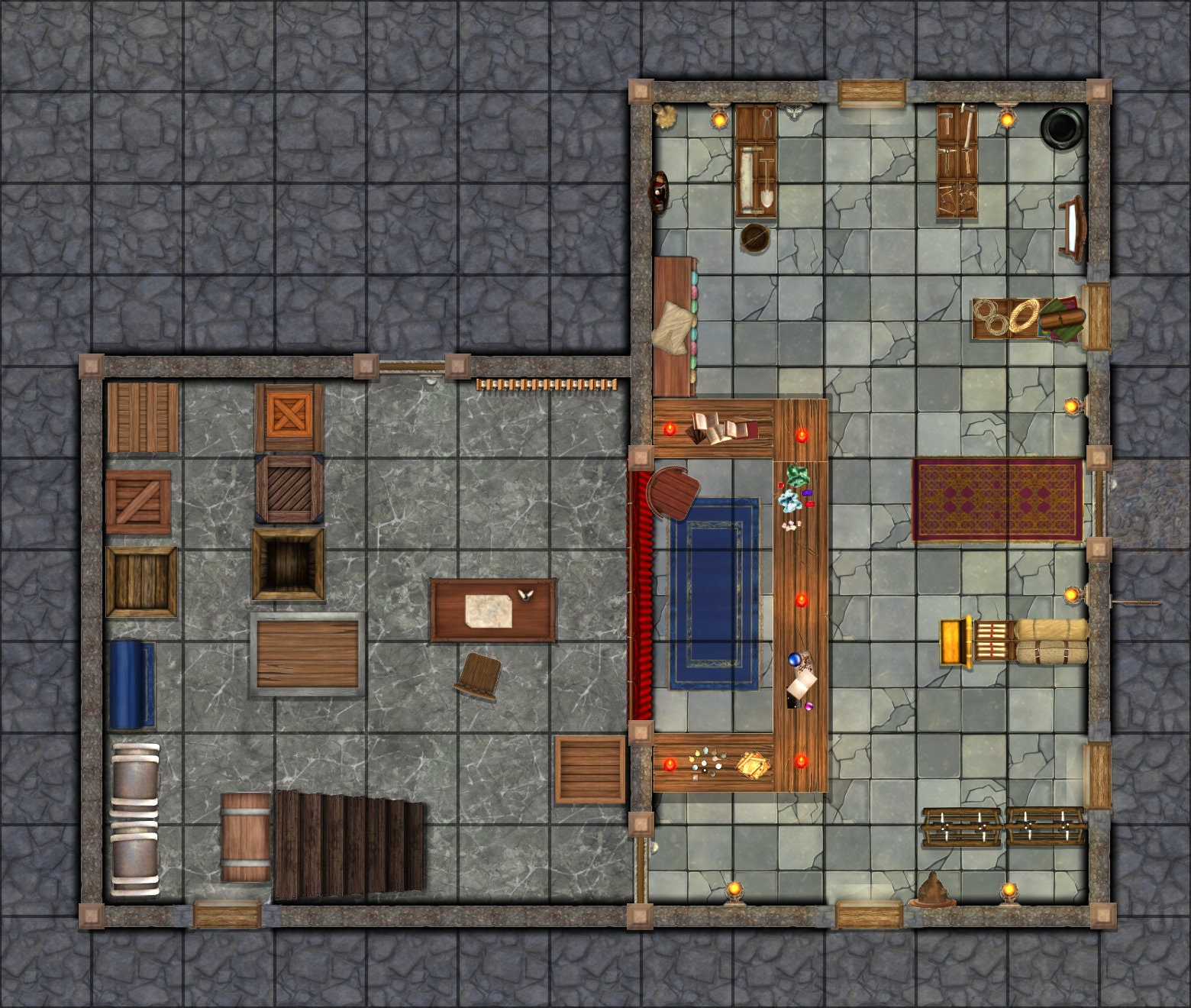 Custom RPG Battle Maps small, Single Floor - Etsy