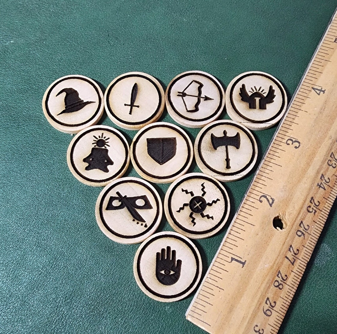 RPG Character Class Tokens | Player Tokens | Game Master Gift | RPG ...