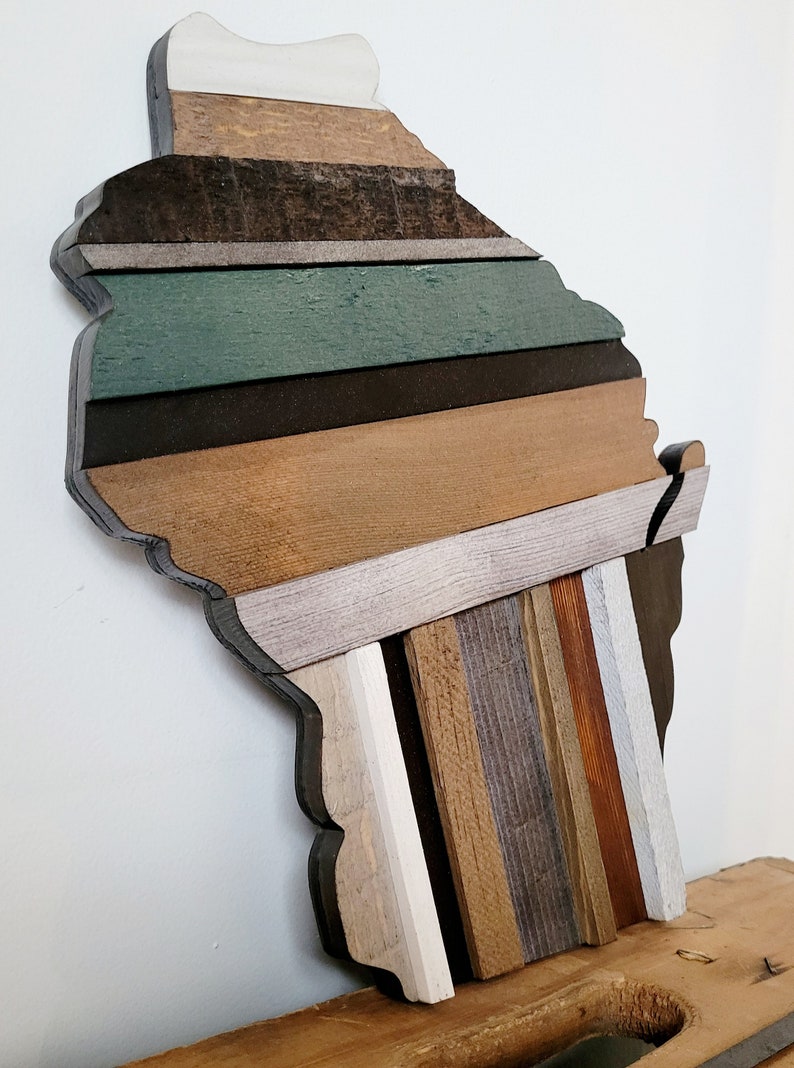 Custom State Sign, Wall Art Any State, Personalized Wooden Wall State ...