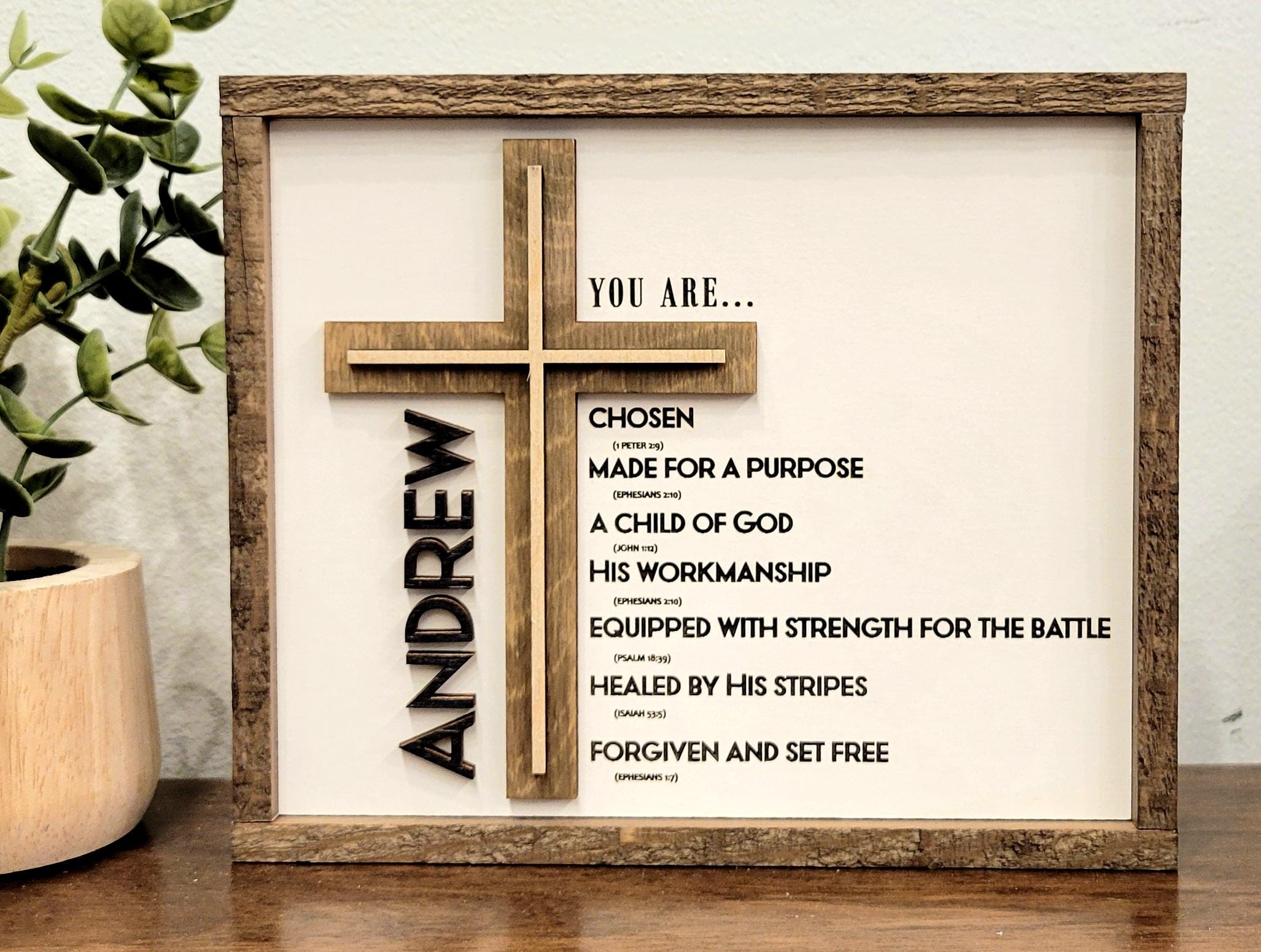 Inspirational Scripture Plaque: Graduation Confirmation Baptism Gift - Etsy