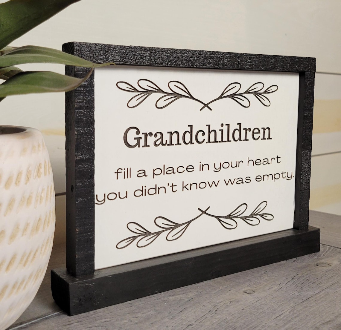 Grandparent Wooden Sign, Grandparent Gift, Shelf Sitter, Grandkids Sign ...