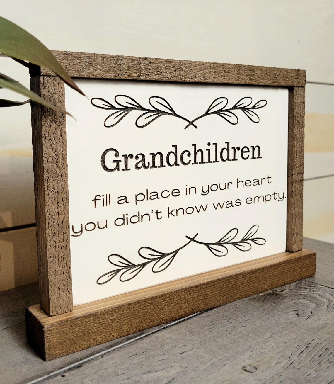 Grandparent Wooden Sign, Grandparent Gift, Shelf Sitter, Grandkids Sign ...