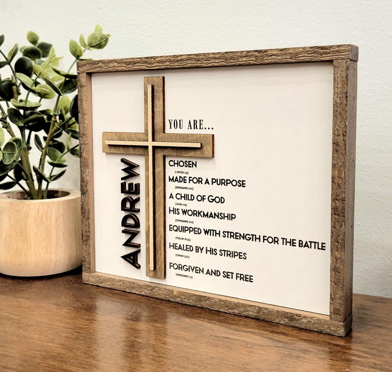 Inspirational Scripture Plaque: Graduation Confirmation Baptism Gift - Etsy