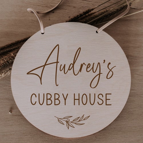 Personalised Cubby House Sign FERN - Etsy