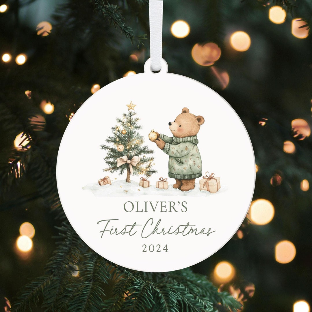 Baby's First Christmas Ornament KS127 || My First Christmas Baby ...