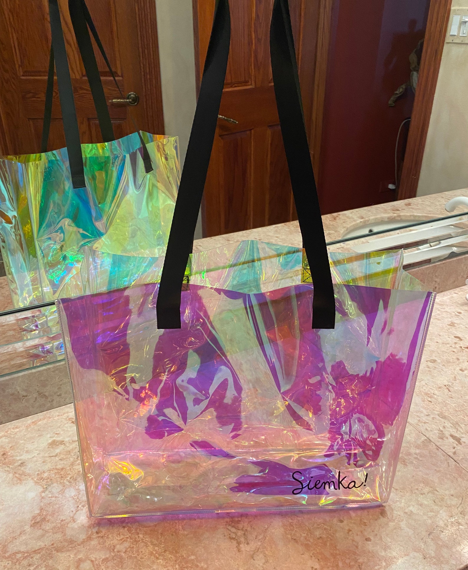 Holographic Tote Bag - Etsy