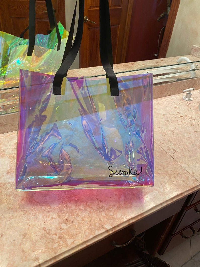 Holographic Tote Bag - Etsy