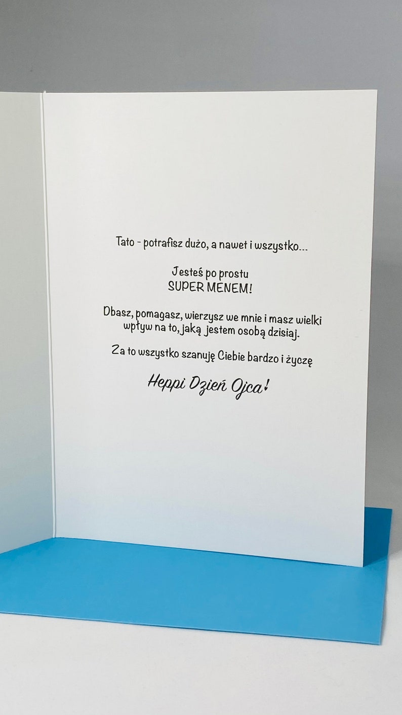 Funny Polish Dad Card / Polish Greeting Cards / Dzień Ojca / Father’s ...
