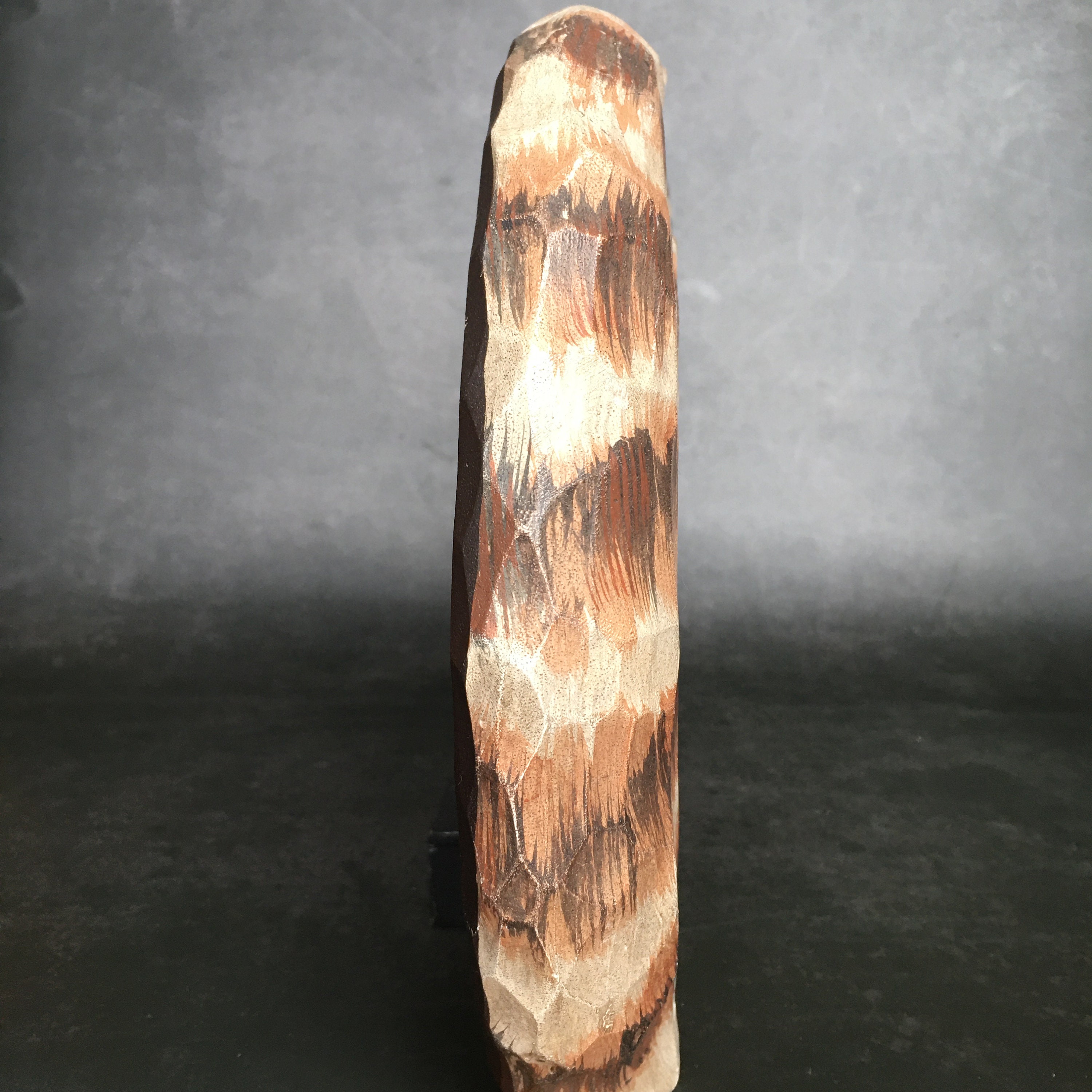 James Haddon Folk Art Wood Carved Striped Lounging Cat - Etsy