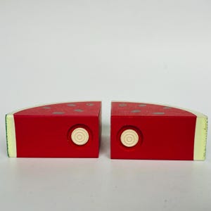 Watermelon Shaped Wood Salt and Pepper Shakers - Etsy
