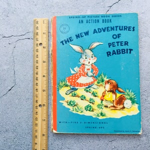 The New Adventure of Peter Rabbit Vintage Hardcover Action Book - Etsy