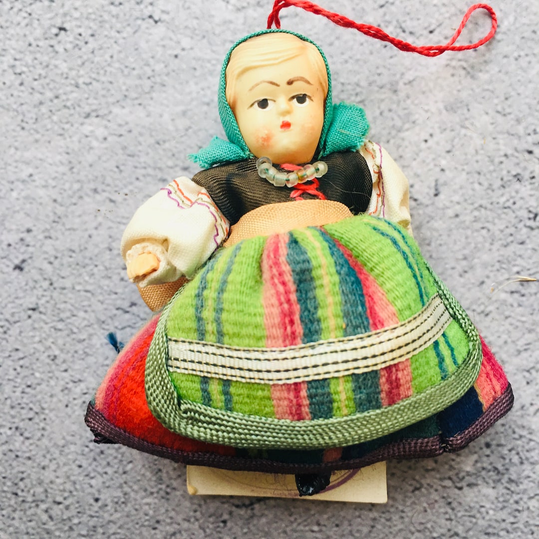 Lalka Lowicka German Doll Traditional Folk Porcelain Face Ornament - Etsy