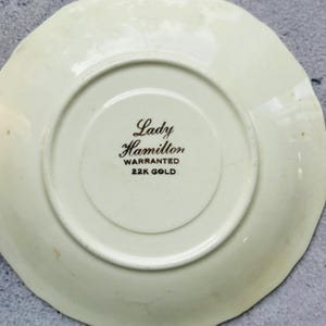 Lady Hamilton Warranted 22K Gold Vintage Teacup and Saucer Set - Etsy