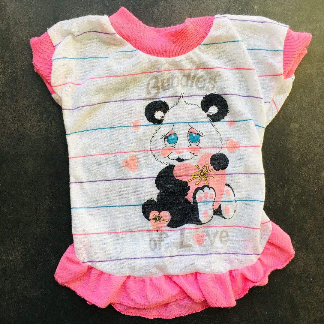 Ronnie Jama Vintage Bundles of Love Panda Bear Baby Doll Pajamas 1986 ...