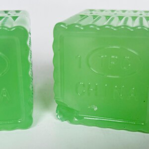 Green Glass Jade Style Shaker Jars Lot of 3 as Is - Etsy