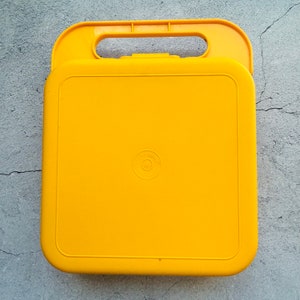 Tupperware Golden Yellow Alphabet Vintage School Lunch Box - Etsy