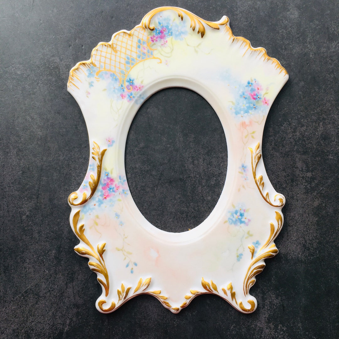 Limoges France Painted Floral Picture Frame 9" - Etsy