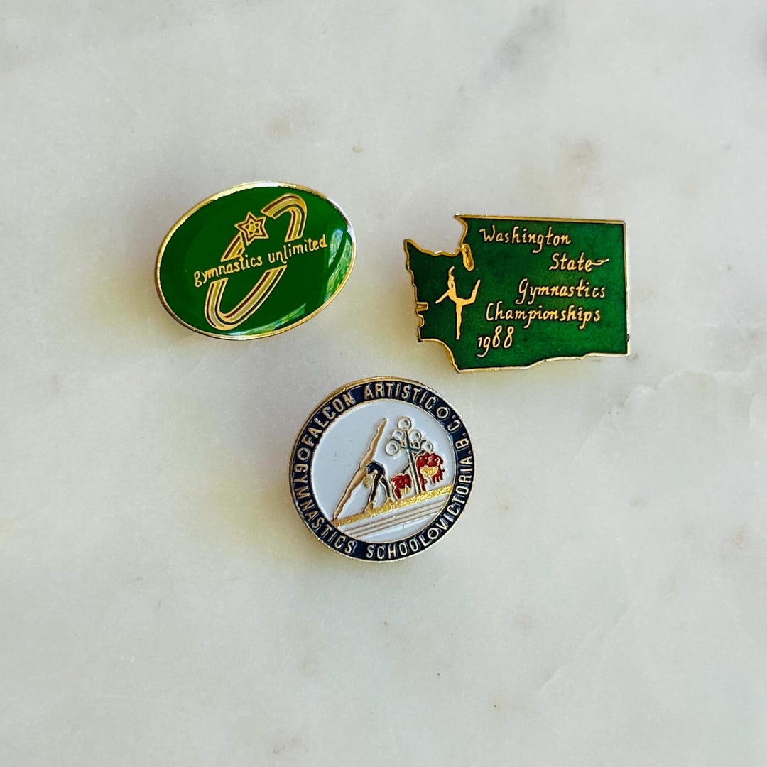 Gymnastics Vintage Enamel Vintage Pin Lot of 3 1980s - Etsy