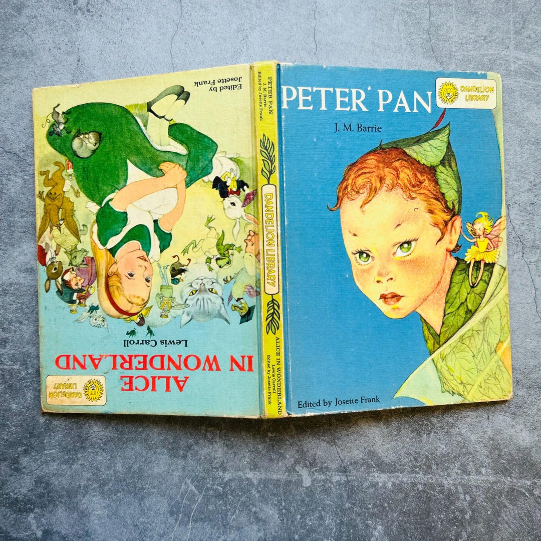 Dandelion Library Alice in Wonderland and Peter Pan Hardcover Flip Over ...