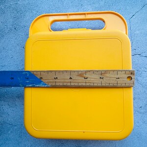 Tupperware Golden Yellow Alphabet Vintage School Lunch Box - Etsy