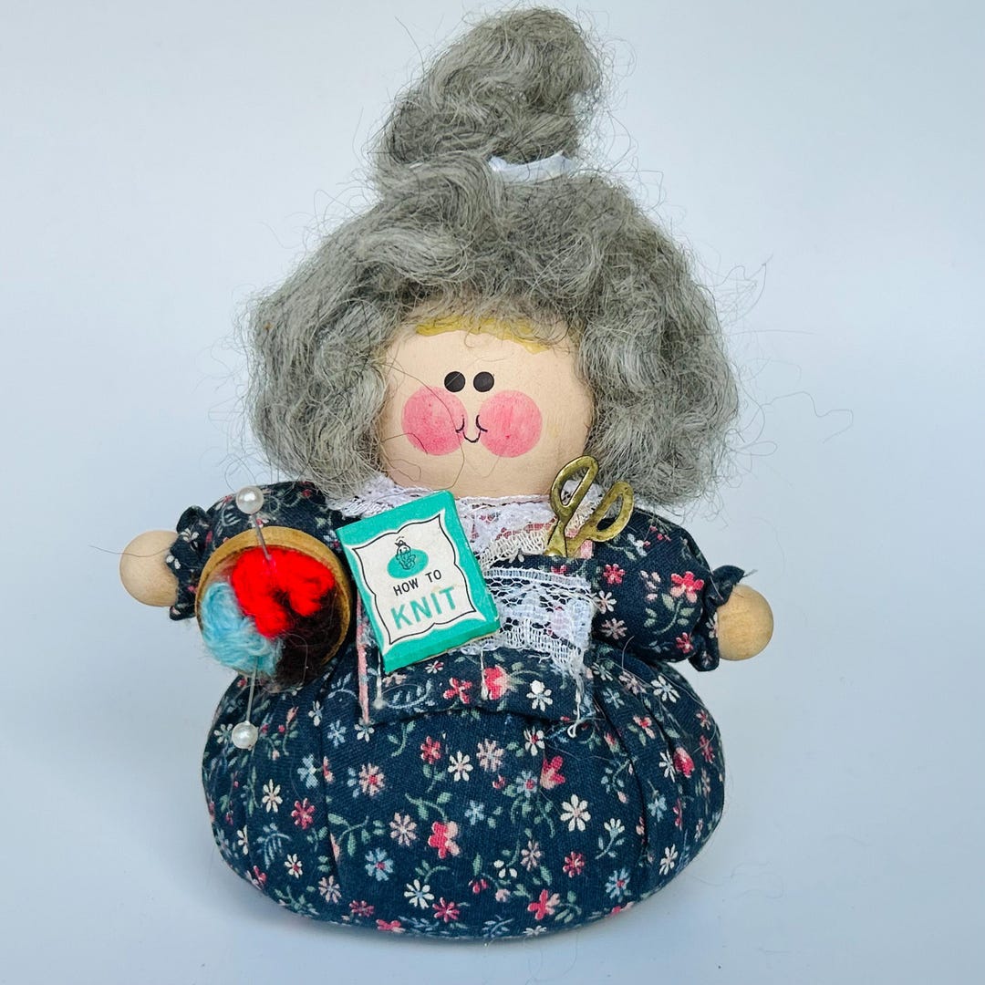 Peg Lady Handmade Pin Cushion 5" - Etsy