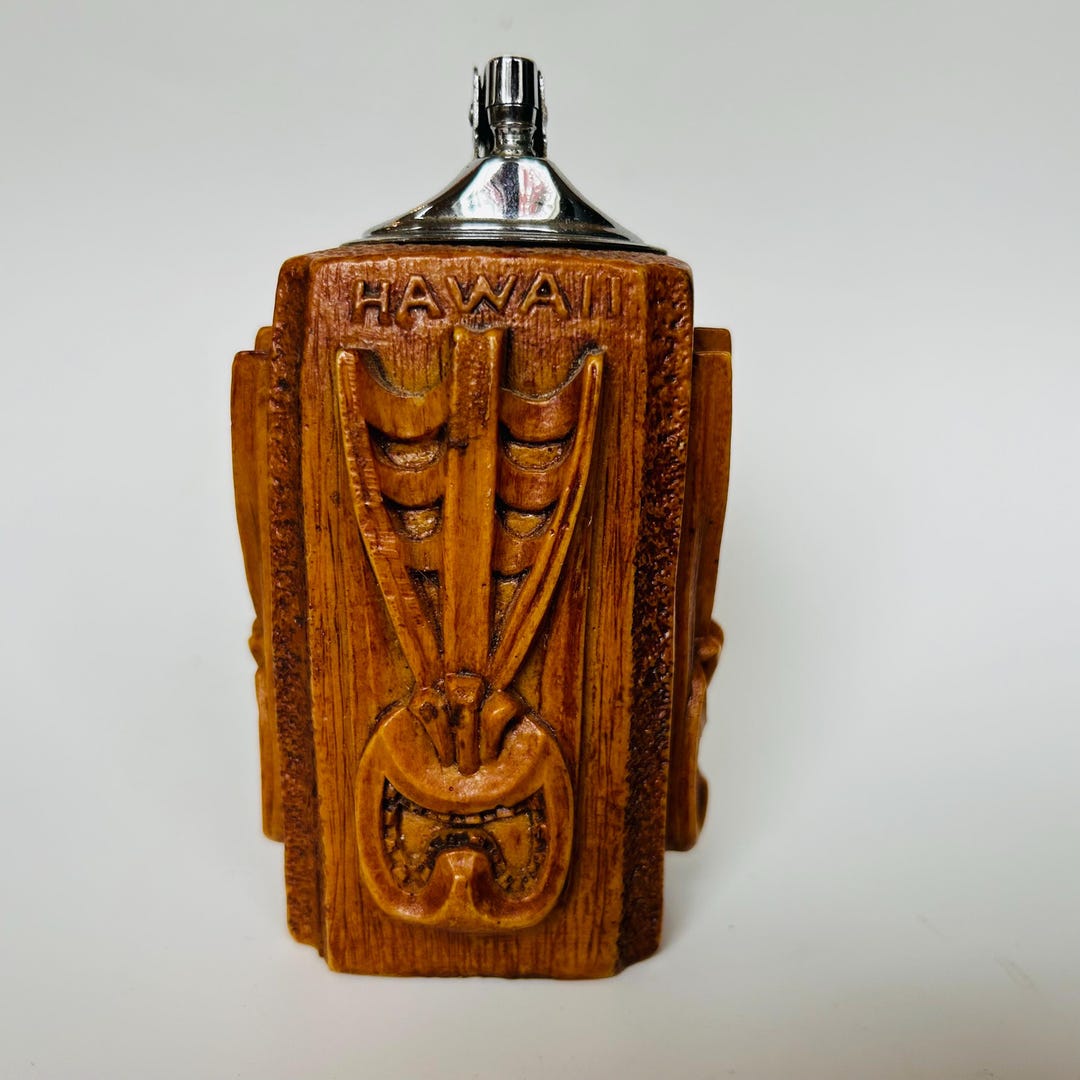 Hawaiian Tiki Resin Hawaii Table Lighter 4.25" - Etsy