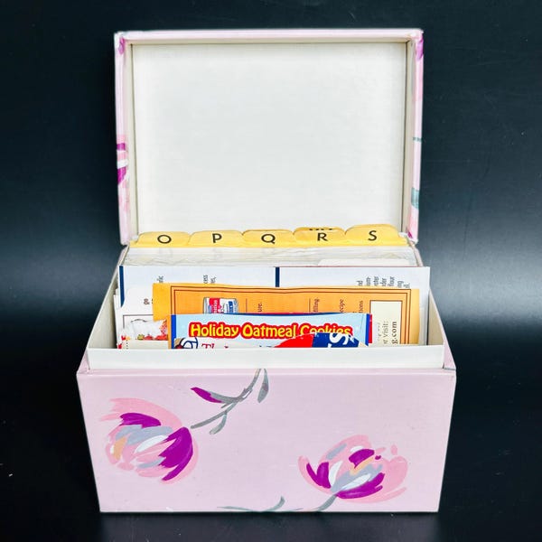 Stylecraft Recipe Box - Etsy