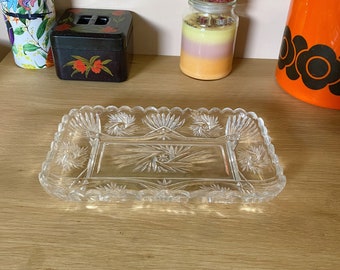 Vintage Glass Tray | Etsy