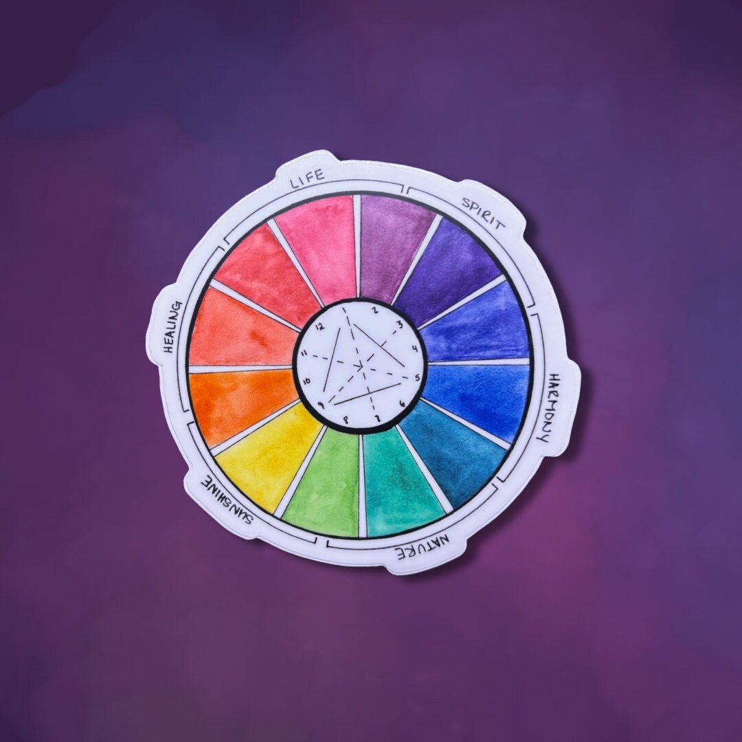 Color Wheel Sticker - Etsy