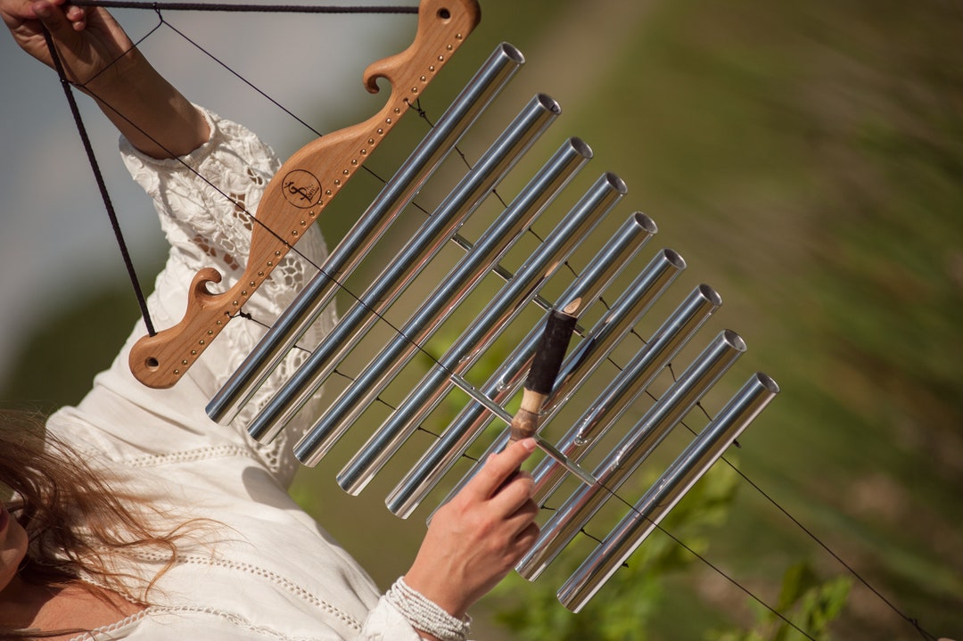 Sound Healing Chimes for Music Therapy Handmade 9 Tube Bells Musical ...