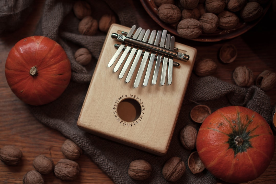 Kalimba Nordic Vegvisir Ethnic Musical Instrument With Unique Design ...