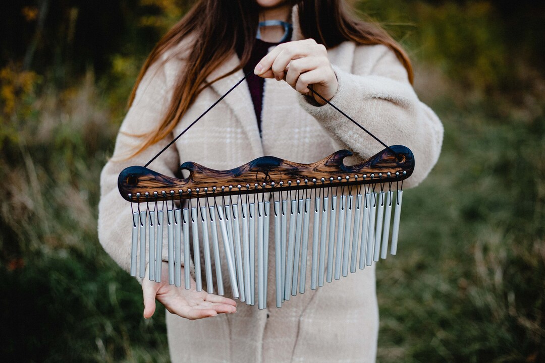 Sound Healing Wind Chimes -wood Custom Handmade Musical Instrument for ...