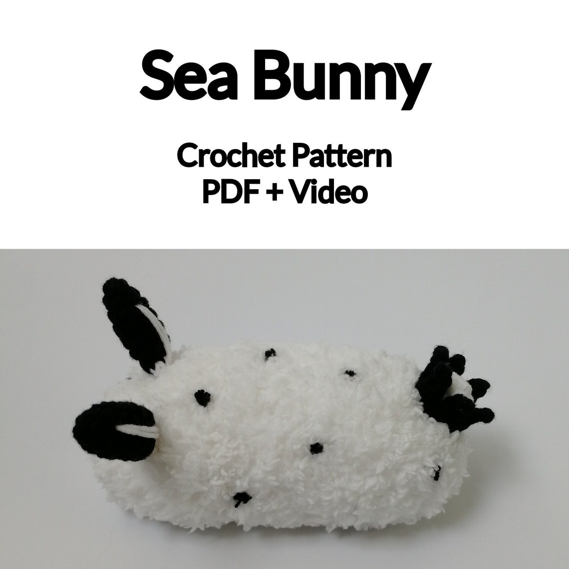 Sea Bunnycrochet Pattern With Videosea Slugsea | Etsy