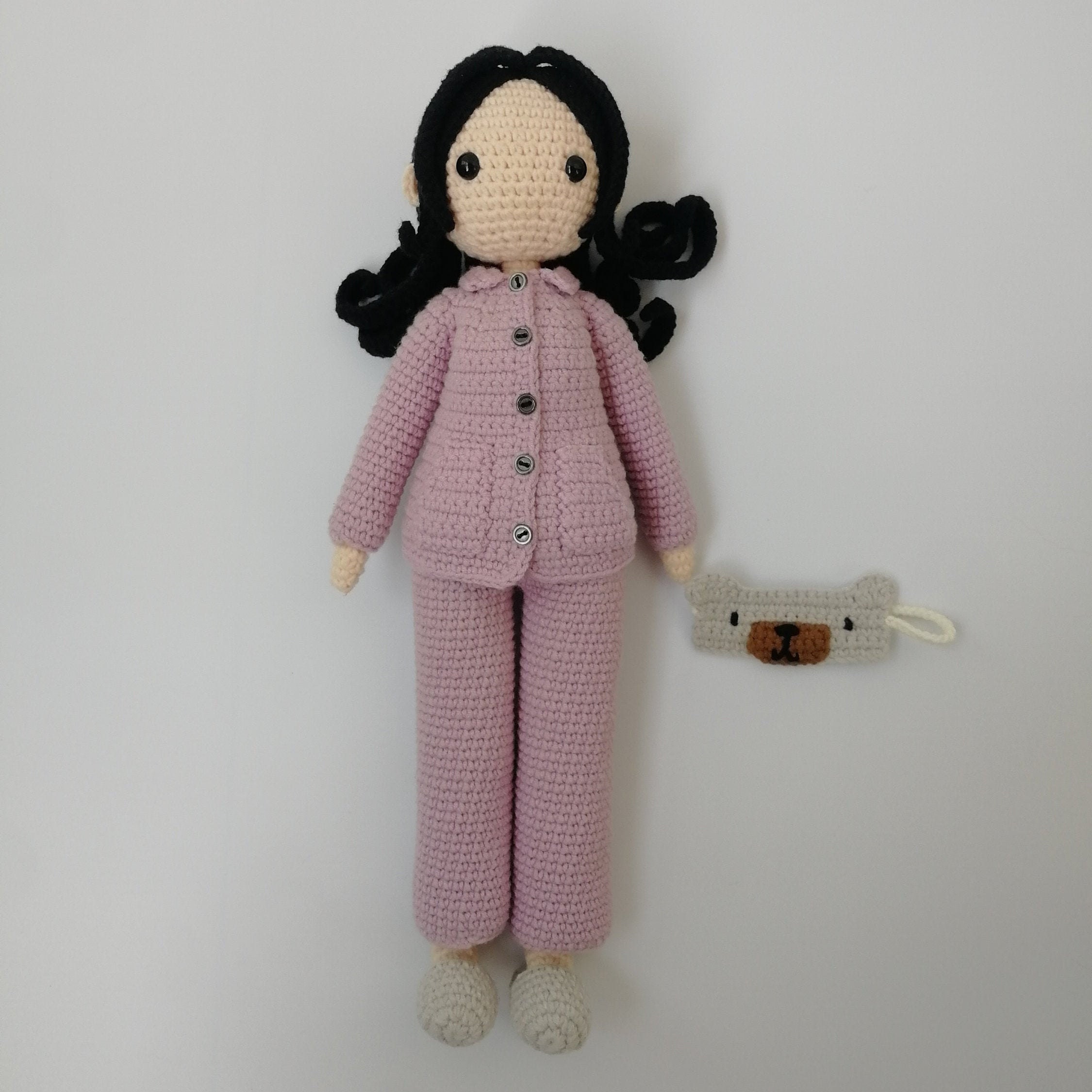Lilac Pajamas crochet pattern for Amigurumi Doll Silva | Etsy
